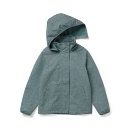 Tchibo - Kinder-Thermo-Regenjacke mit reflektierenden Elementen - Kinder - Gr. 158/164 - silber/print