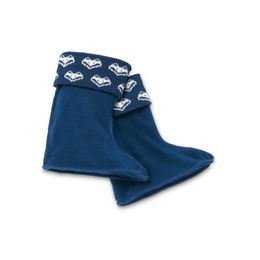 Tchibo - Regenstiefel-Stulpe - Gr. 26-27 - dunkelblau/jacquard