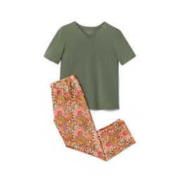 Tchibo - Pyjama - Damen - Gr. XL - olivgr&uuml;n