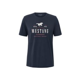 Tchibo - T-Shirt &raquo;Mustang&laquo; - Herren - Gr. XL - blau/print