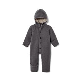 Tchibo - Walkoverall mit Wolle - Baby - Gr. 74/80 - dunkelgrau