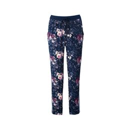 Tchibo - Bedruckte Webhose - Damen - Gr. 40 - dunkelblau/gebl&uuml;mt