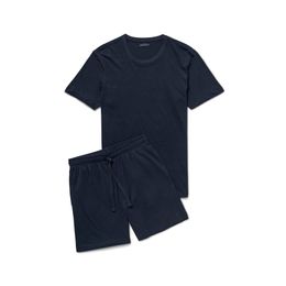 Tchibo - Shorty-Pyjama-Set - Herren - Gr. S - dunkelblau