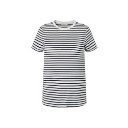 Tchibo - Gestreiftes T-Shirt - Damen - Gr. S - anthrazit/gestreift