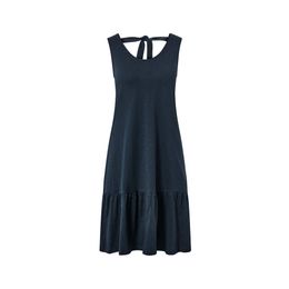 Tchibo - Jerseykleid mit Volant - Damen - Gr. XL - dunkelblau