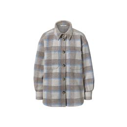 Tchibo - Kariertes Overshirt - Damen - Gr. 40 - hellblau/kariert