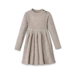 Tchibo - Kleid aus RWS-Wolle - M&auml;dchen - Gr. 110/116 - hellbraun