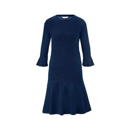 Tchibo - Jerseykleid mit Volants - Damen - Gr. L - dunkelblau