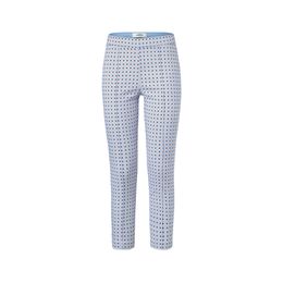 Tchibo - Bedruckte 7/8-Stretchhose - Damen - Gr. L - hellblau/print