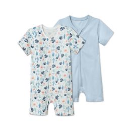 Tchibo - 2 Shorty-Pyjamas - Baby - Gr. 86/92 - hellblau