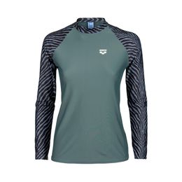 arena Damen-UV-Schutz-Rash-Allover-Langarm-Schwimmshirt - Damen - Gr. L