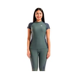 arena Damen-UV-Schutz-Rash-Allover-Kurzarm-Schwimmshirt - Damen - Gr. M