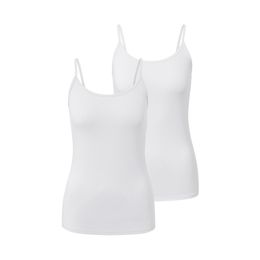 Tchibo - 2 Spaghetti-Hemdchen - Damen - Gr. XL - wei&szlig;