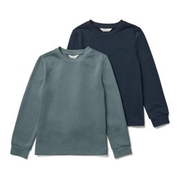 Tchibo - 2 Kinder-Sweatshirts mit angerauter Innenseite - Kinder - Gr. 122/128 - dunkelblau
