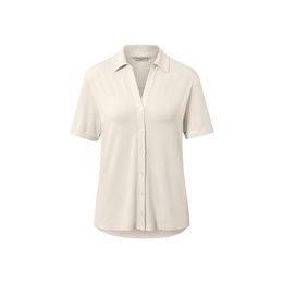 Tchibo - Blusenshirt mit Knopfleiste - Damen - Gr. S - creme