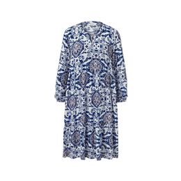 Tchibo - Bedrucktes Webkleid - Damen - Gr. 40 - wei&szlig;