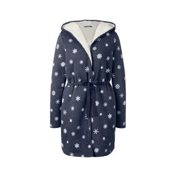 Tchibo - Kuschelmantel - Damen - Gr. XL - dunkelblau/print