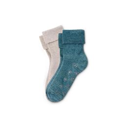 Tchibo - 2 Paar Stoppersocken - Damen - Gr. 35-38 - silber