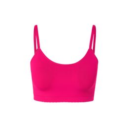 Tchibo - Seamless-Bustier mit Spitze - Damen - Gr. L - pink