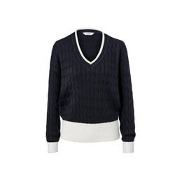 Tchibo - Pullover mit V-Ausschnitt - Damen - Gr. L - dunkelblau