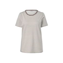 Tchibo - T-Shirt - Damen - Gr. XL - taupe/gestreift