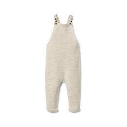 Tchibo - Latzhose aus Wolle - Baby - Gr. 98/104 - hellbraun