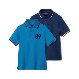 Tchibo - 2 Poloshirts - Jungen - Gr. 122/128 - dunkelblau
