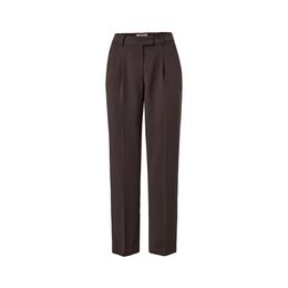 Tchibo - Webhose mit Bundfalten - Damen - Gr. 46 - dunkelbraun