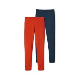 Tchibo - 2 Leggings aus Bio-Baumwolle - Kinder - Gr. 98/104 - dunkelblau