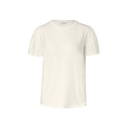 Tchibo - T-Shirt mit gerafften &Auml;rmeln - Damen - Gr. XXL - wei&szlig;