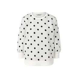 Tchibo - Sweatshirt mit 3/4-Arm - Damen - Gr. XXL - schwarz/gepunktet