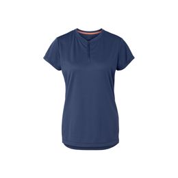 Tchibo - Half-Zip-Sportshirt - Damen - Gr. XS - dunkelblau