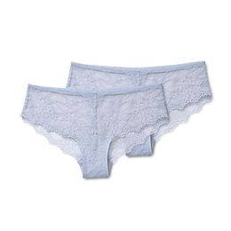 Tchibo - 2 Brazilslips - Damen - Gr. XS - hellblau