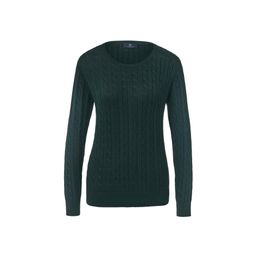 Tchibo - Zopfstrickpullover - Damen - Gr. M - dunkelgr&uuml;n