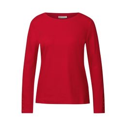Street One Rippshirt - Damen - Gr. 36 - rot