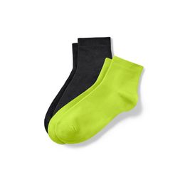 Tchibo - 2 Paar kurze Sportsocken - Unisex - Gr. 39-42 - schwarz