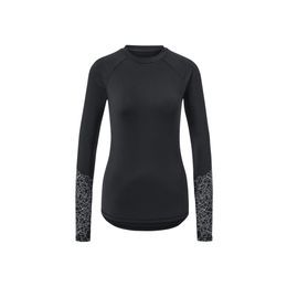Tchibo - Langarm-Funktionsshirt - Damen - Gr. XS - silber/print