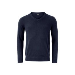 Tchibo - Cashmere-Pullover mit V-Ausschnitt - Herren - Gr. M - dunkelblau