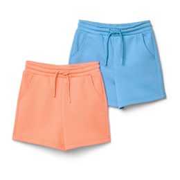 Tchibo - 2 Kinder-Sweatshorts mit angerauter Innenseite - Jungen - Gr. 122/128 - orange