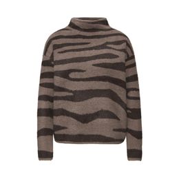 Street One Jacquard-Pullover - Damen - Gr. 46 - braun