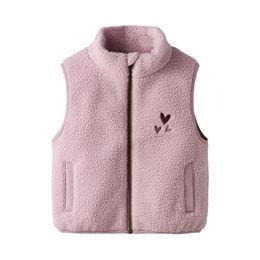 Tchibo - Name IT Kinder-Teddyweste - M&auml;dchen - Gr. 110 - lila