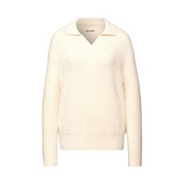 Street One Strickpullover mit Polokragen - Damen - Gr. 42 - beige