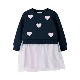 Tchibo - Name IT Kinder-Sweatkleid mit T&uuml;llrock - M&auml;dchen - Gr. 110 - dunkelblau