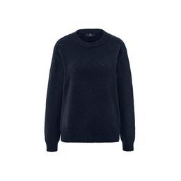 Strickpullover mit Ajour-Muster - Damen - Gr. S - dunkelblau