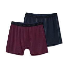 Tchibo - 2 Funktionsslipboxer mit Wolle - Herren - Gr. L/6 - dunkelblau