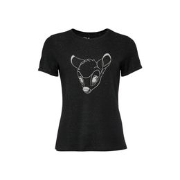 Tchibo - Kurzarmshirt &raquo;Disney&laquo; - Damen - Gr. M - silber/print