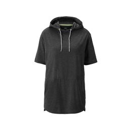 Tchibo - Longshirt mit Kapuze - Damen - Gr. L - grau