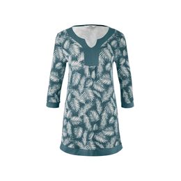 Tchibo - Bedrucktes Longshirt - Damen - Gr. L - gr&uuml;n/print