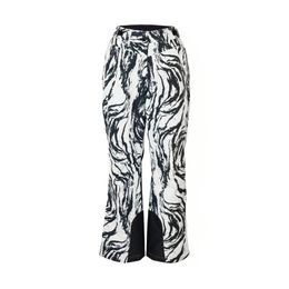 Tchibo - Skihose - Damen - Gr. 46 - schwarz/print