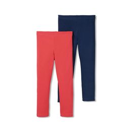 Tchibo - 2 Leggings - M&auml;dchen - Gr. 122/128 - blau